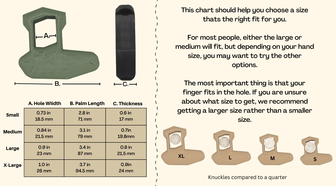 Single Knuck - One Finger Plastic Knuckles – NoMetalKnucks